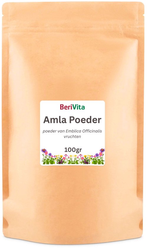 Berivita Amla Poeder - 100% Zuiver - Gooseberry Powder - 100gr | bol