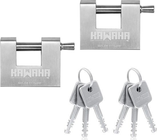 Roestvrijstalen D-vormig hangslot 71/60-2PS - Veiligheid voor ...