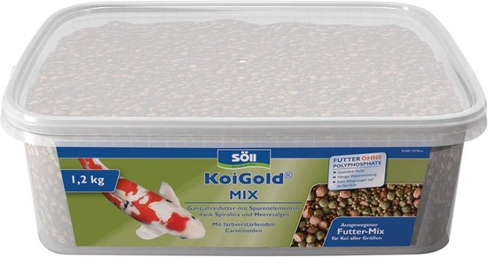 Koivoer Mix met Sporenelementen en Vitaminen voor Koi in Tuinvijvers | bol