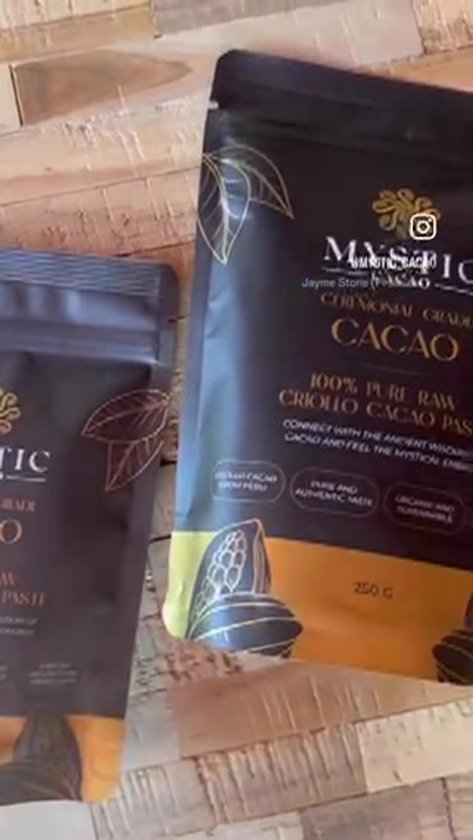 Cacao pasta Criollo Raw Bio – Ceremonial Grade (Mystic Cacao) 50 gram | bol