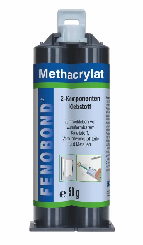 2K Methacrylaat Lijm 50 ml met Mengtuit – 2 Componenten | bol