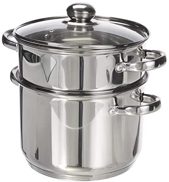 Couscouspan/Stoompan 3-in-1 - 22 cm, 6 Liter Roestvrij Staal - Voor ...