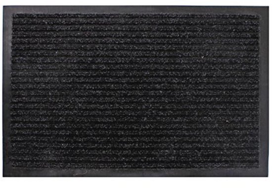 Zwarte Schoonloopmat 60 cm x 90 cm - Duurzame Deurmat Voor Binnen en ...