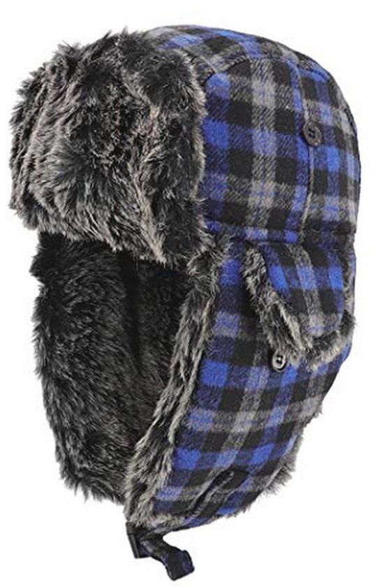 Winter pilotenmuts met oorkleppen | Warme Ushanka muts voor heren | bol