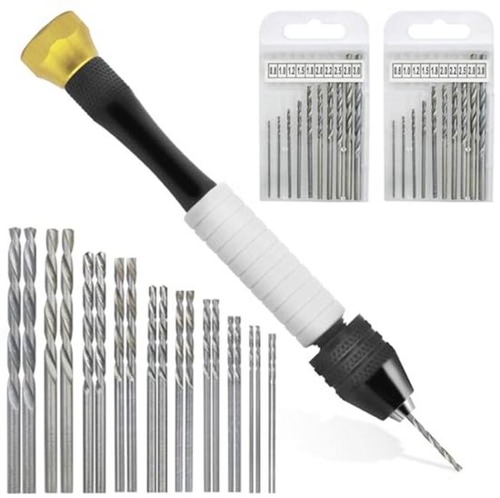 Handboor voor Sieradenmaken met Micro Draaiboorset - Perfect voor Hars ...