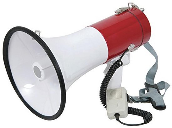 Krachtige Megafoon met Sirene 30W voor Outdoor Gebruiken | bol