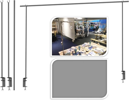 Uitschuifbare Metalen Decoratie Stang voor Over Tafel - 240 cm | bol