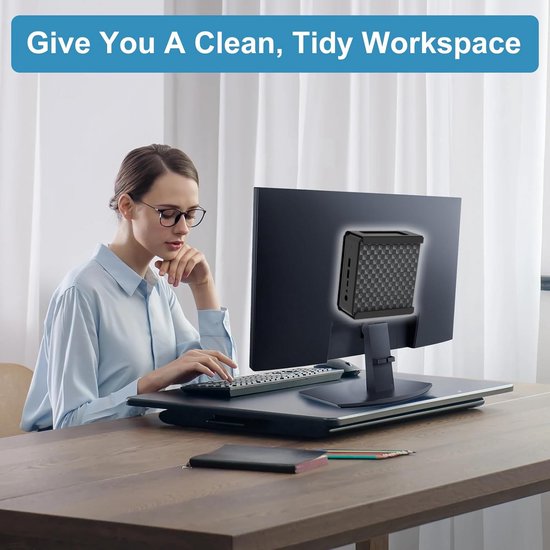 Universele Beugel voor Mini PC - VESA, Wand- en Bureau Montage ...