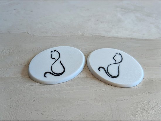 Decoratieve Deksel Set voor Zeep Dispenser met Kattenprint - Voor No ...