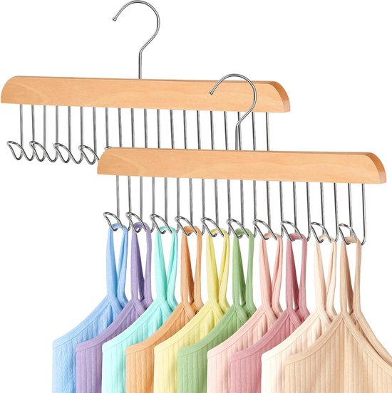 Set van 2 beha-hangers en riemhangers voor kast met 20 haken | bol