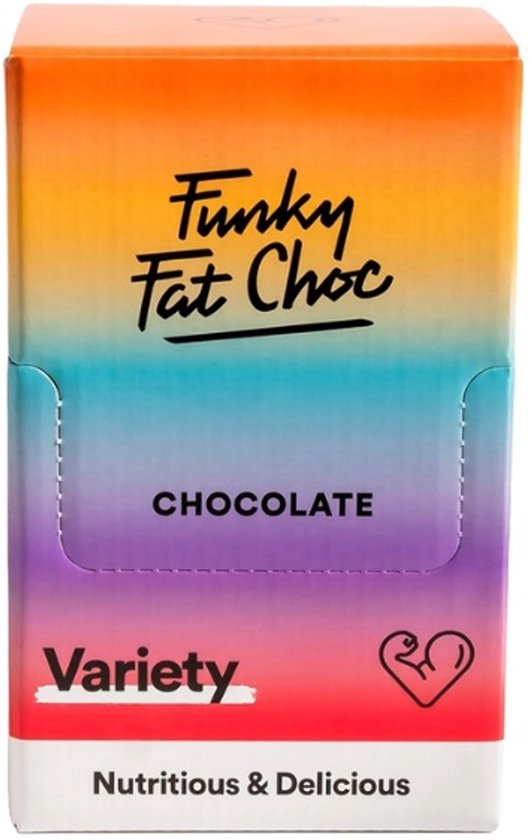 Funky Fat Choc | Variety Pack | 10 Tabletten | 10 x 50 g | bol