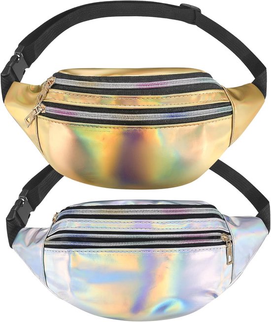 Heuptas voor Dames - 2 Stuks Metallic Waterdicht, Verstelbaar en ...