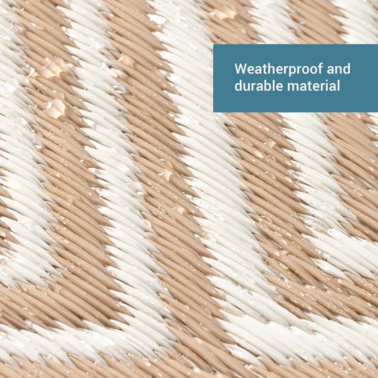 Rectangular Outdoor Rug 120 x 180 cm - Cozy Garden, Balcony and Indoor ...