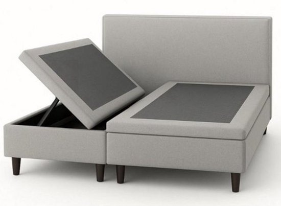 Boxspring OP MAAT met opbergruimte en hoofdbord (zonder matras ...