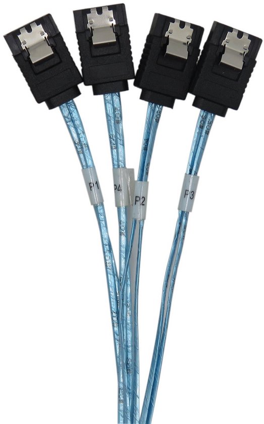 Internal HD Mini SAS SFF-8643 naar 4 SATA Hard Drive Kabel 0.5M | bol