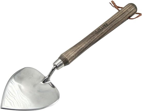 Stevige Nederlandse Schep van Roestvrij Staal met Essen Houten Handvat ...