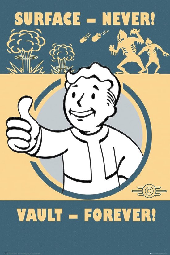 Fallout 4 Vault Forever Maxi Poster 61 x 91.5 cm | bol