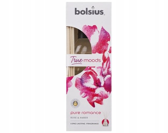 Bolsius Pure Romance Geur Diffuser - Roos & Amber - 45ml | bol