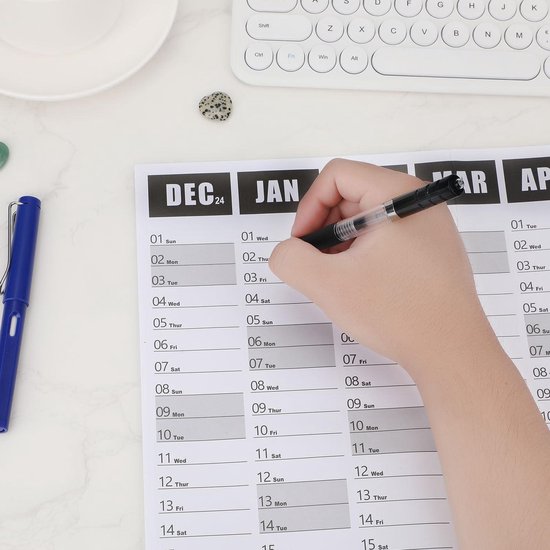 Allecta - Jaarkalender 2025 voor Aan de Muur - Grote Kalender ...