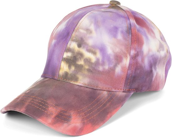Dames baseball cap met batik patroon - Verstelbare 6-panel cap voor ...