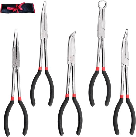 Pliers Set - 5 Pieces Precision Point Pliers - Wire Pliers Repair Tool ...