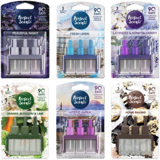 Ambi Pur - Perfect Scents 3Volution Navulling 6 stuks Mix - Peaceful ...