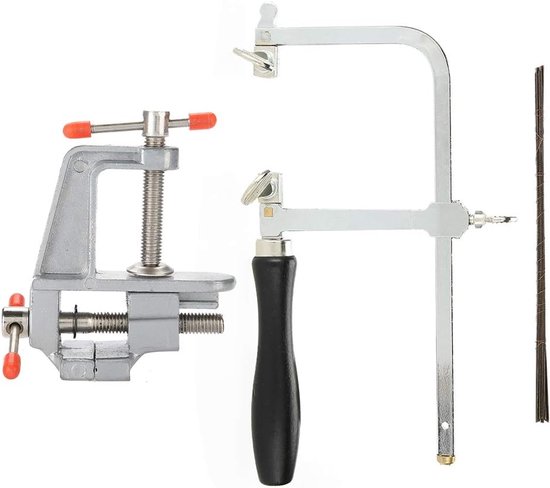Jewelry Saw - Curved Saw Frame - 12 Blades - Mini Vise - Jewelry Making ...