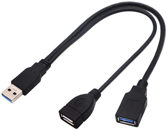 USB 3.0 A Y Splitter Kabel voor Snelle Gegevensoverdracht en Opladen | bol