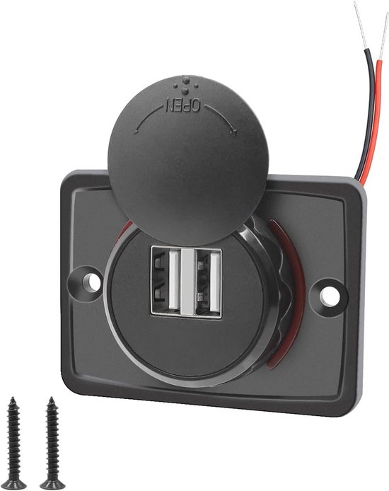 Auto Dubbele USB-Poort Oplader 3.1A - Universeel Voor 12V-24V ...