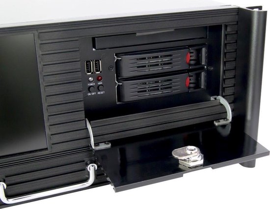 Inter-Tech 88887287 - Behuizing 4U - met monitor en keyboard/muis | bol