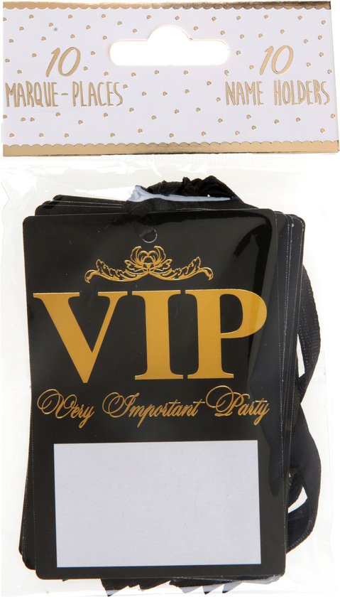 10 Name tags VIP van karton aan satijn lint - vip - naamkaart - name ...