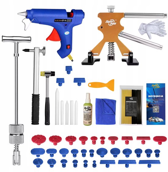 Professionele Deuk Verwijderingsset voor Hagelschade - PDR Gereedschap ...