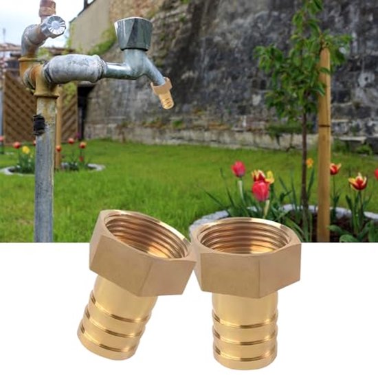 2pcs 1 inch IG Brass Hose Tube, 1 Inch IG x 32mm Hose Screw Connection ...