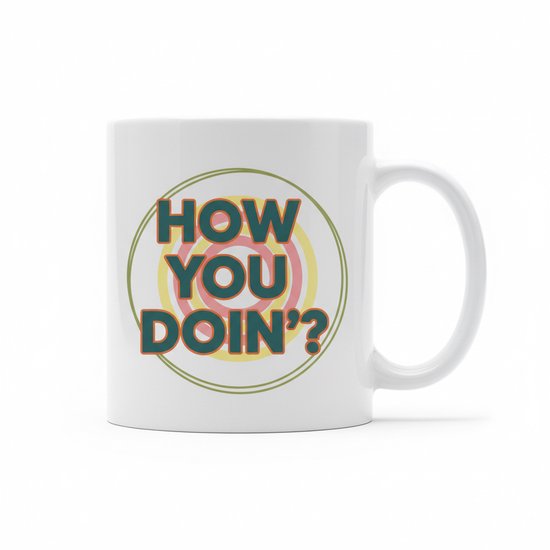 'How You Doin'?' Mok - Iconische TV Quote Koffie/Thee Beker - Friends ...