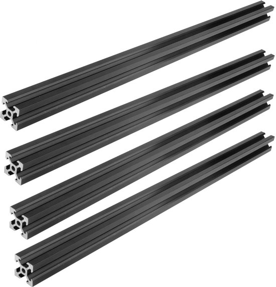 4 Stuks 2020 V Type Zwart Geanodiseerde Lineaire Rail - Aluminium ...