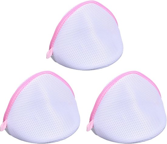 Herbruikbaar wasnet voor kleding en ondergoed - 3 stuks - roze | bol