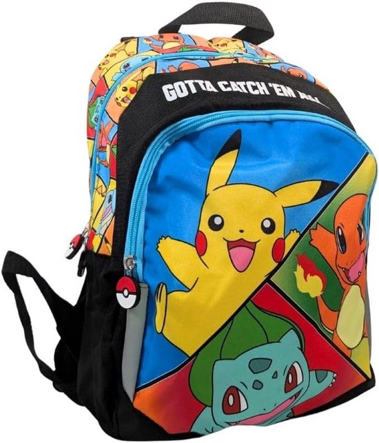 Pokémon Rugzak voor Jongens - Schooltas Basisschool met 2 Vakken | bol