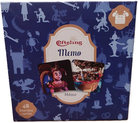 Efteling Memo Spel - Memory met 48 kaartjes voor 2-4 spelers | Games | bol