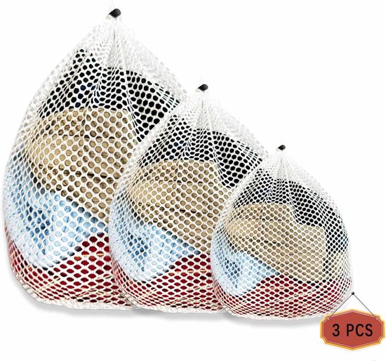 3-delig wasnet, 40/50/60 cm in 3 verschillende maten Wasnet Wasmachine ...