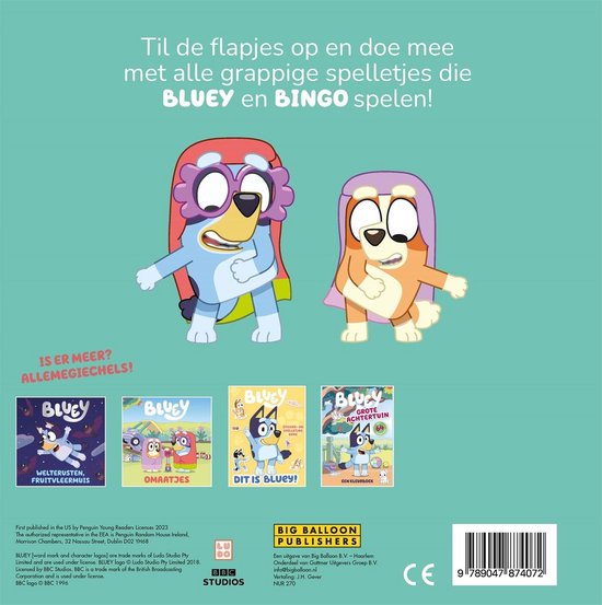 Bluey flappenboek: Zullen we een spelletje doen? - avonturen met ...