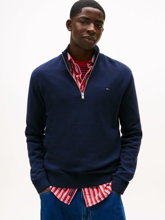 Tommy Jeans Trui Tjm Slm Ess Light Dm0dm21654 C1g Dark Night Navy ...