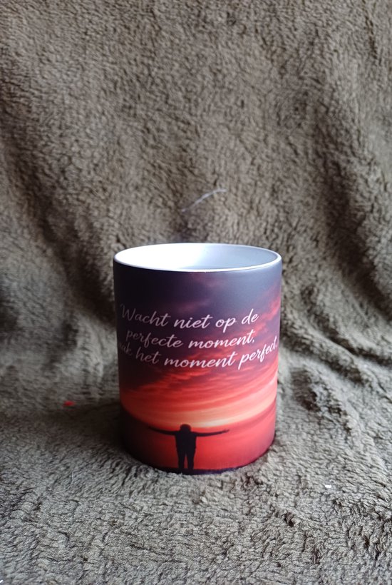 Motiverende Magische Mok - Zonsondergang met Inspirerende Tekst ...