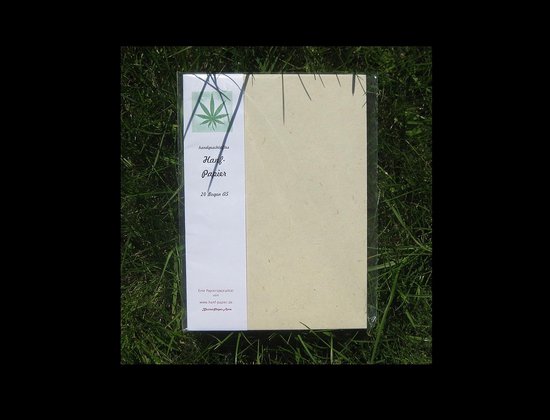 Handgeschept Hennep Papier A5 Set van 20 Vellen – Stevig Schrijf- en ...