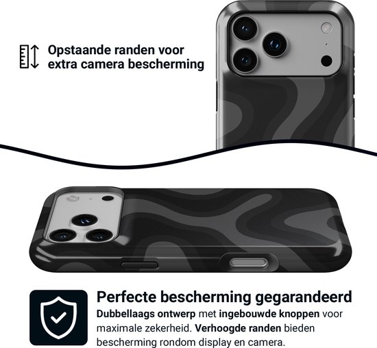 Mobiq - Curvy Lines Backcover met Magsafe geschikt voor iPhone 17 Pro ...
