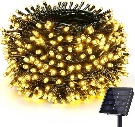 OIMG Solar Lichtsnoer - 22 meter - 200 LED's - Automatische verlichting ...