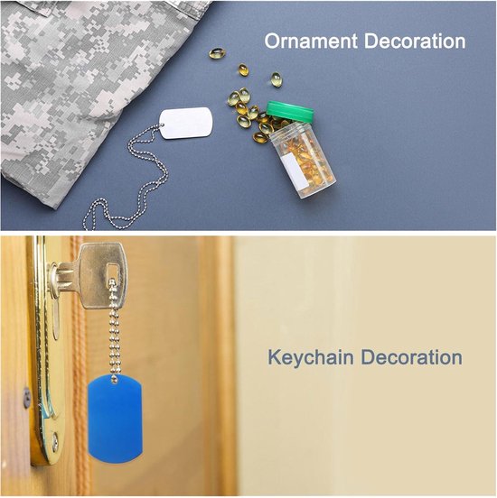 Blanco-labels- metaal- blanco-tags- reliëf- aluminium - DIY - graveren ...