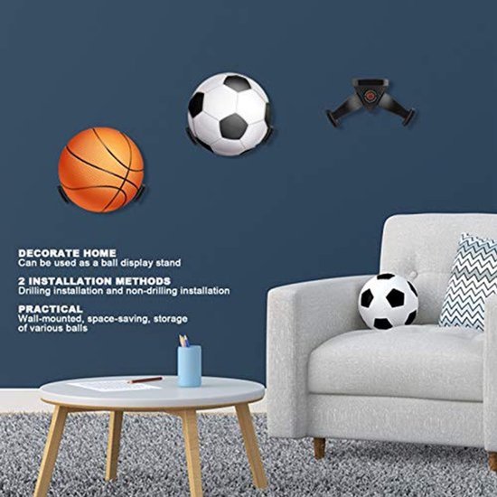 Ball Holder Wall Mounted Football Rest Football Storage Rack For Home ...