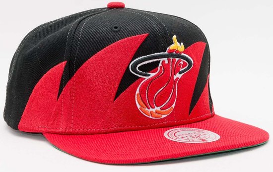 Mitchell & Ness Nba Hwc Miami Heat Zwart-rode pet - UNI | bol