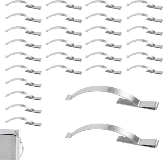 Jhubers Goods - Raamscherm Clips - Roestvrijstalen Spanveer - Platte ...