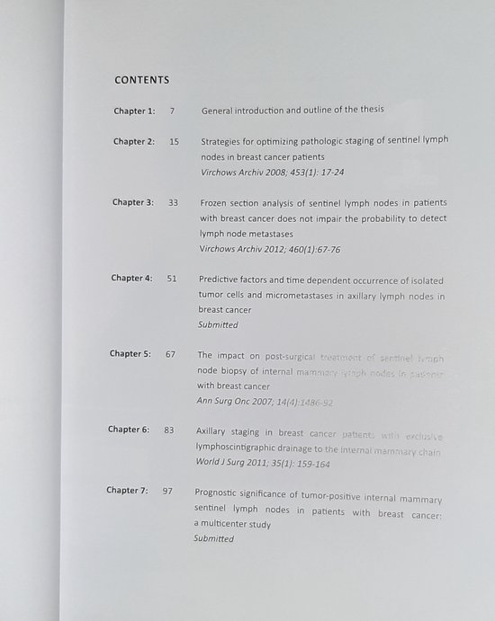 Optimized lymph node staging in breast cancer in the era of sentinel ...